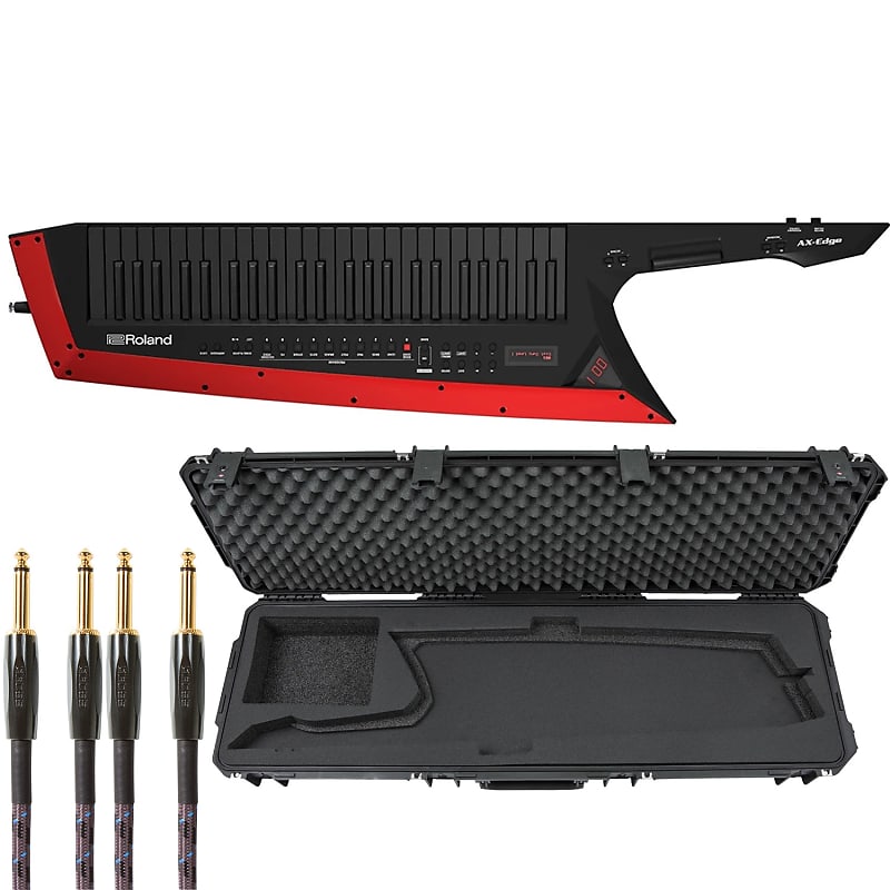 Roland AX-Edge 49-Key Keytar Synthesizer, Black w/ SKB Case & | Reverb