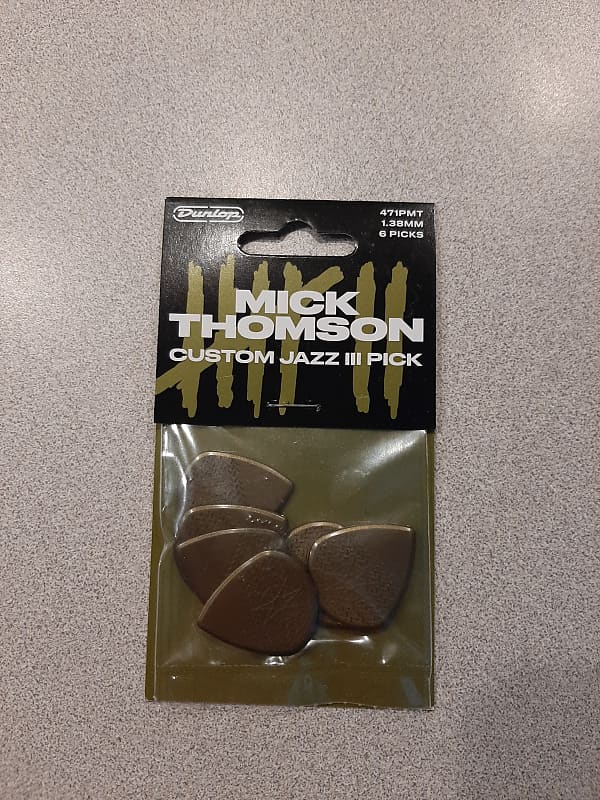 DUNLOP MICK THOMPSON CUSTOM JAZZ III PICKS | Reverb