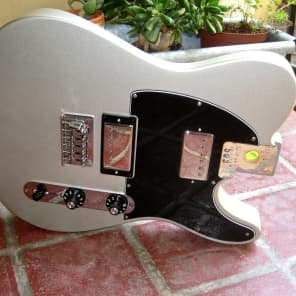 Fender Blacktop Telecaster LOADED Body HH Silver Tele MIM | Reverb