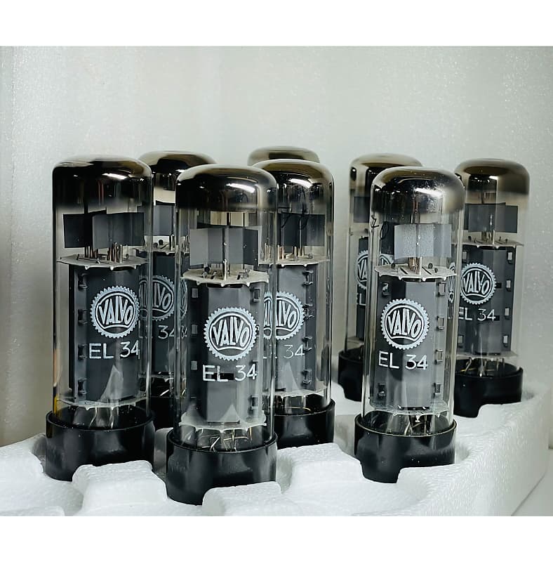 NOS matched octet EL34 6CA7 Valvo tubes | Reverb