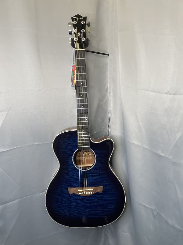 Tagima Tw32 EQ-TBLF Trans Blue Tiger Stripe | Reverb