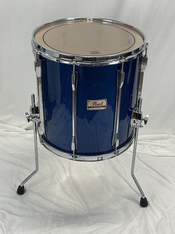 Pearl MLX 16x16 All Maple Floor Tom 1990’s Sheer Blue | Reverb