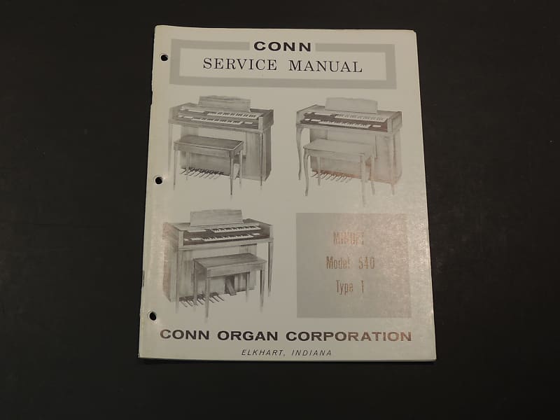 Conn Minuet Model 540 Type 1 Service Manual [Three Wave | Reverb