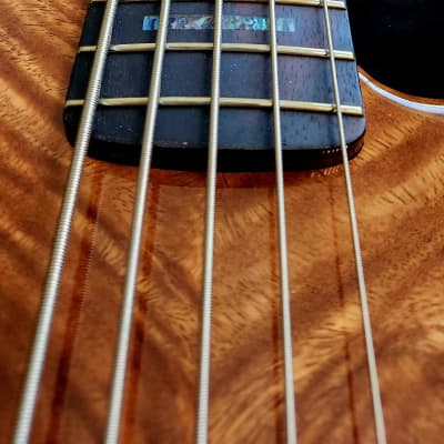 SJ Custom Guitars,CLEARENCE SALE,5 string Jazz bass, 5A Flame | Reverb