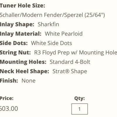 Warmoth Arcade Neck Roasted Maple w/ Ebony | Reverb Deutschland