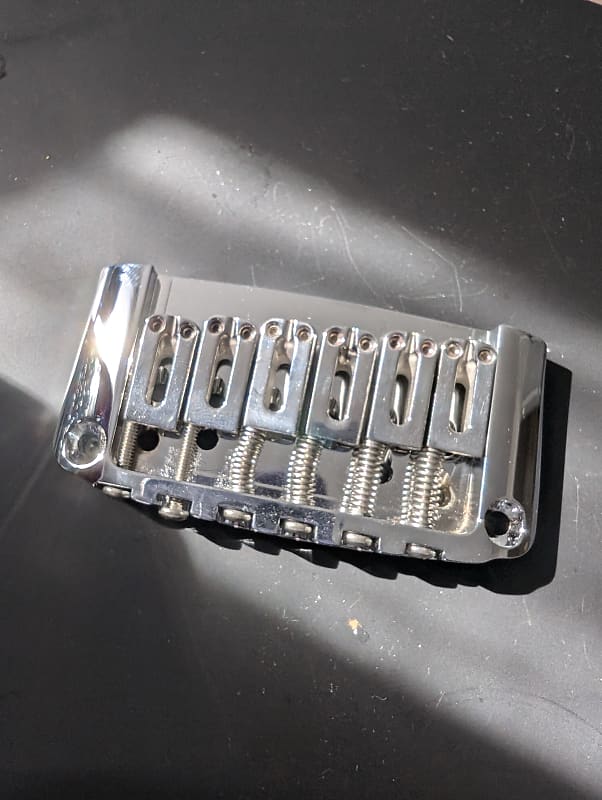 Hipshot Ibby HM 6 String Guitar Bridge - Chrome | Reverb