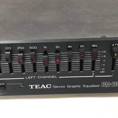 TEAC EQA-20 Graphic 10 Band Equalizer Spectrum Display | Reverb