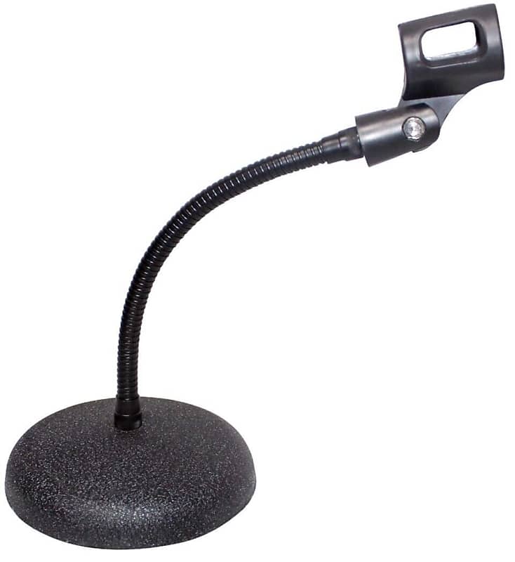 ProX T-MIC07 Gooseneck Desktop Microphone Stand With 6" Round | Reverb