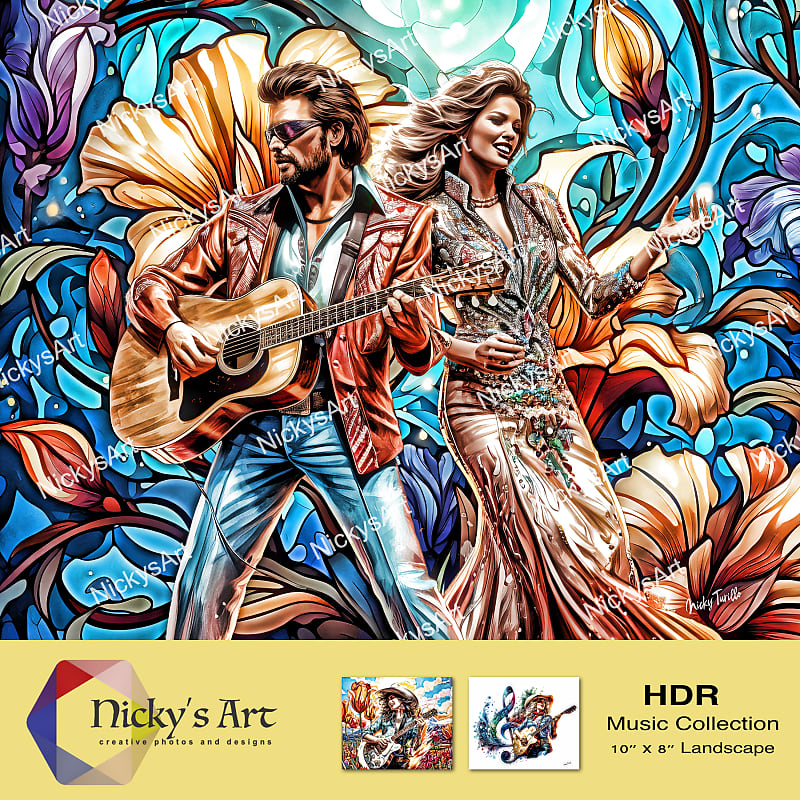 Music Wall Art: Vibrant HDR Landscape Print by Nickys Art | Reverb