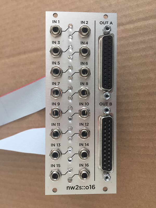 nw2s O16, Balanced Output Eurorack Module With 2ft DB25 Rear | Reverb