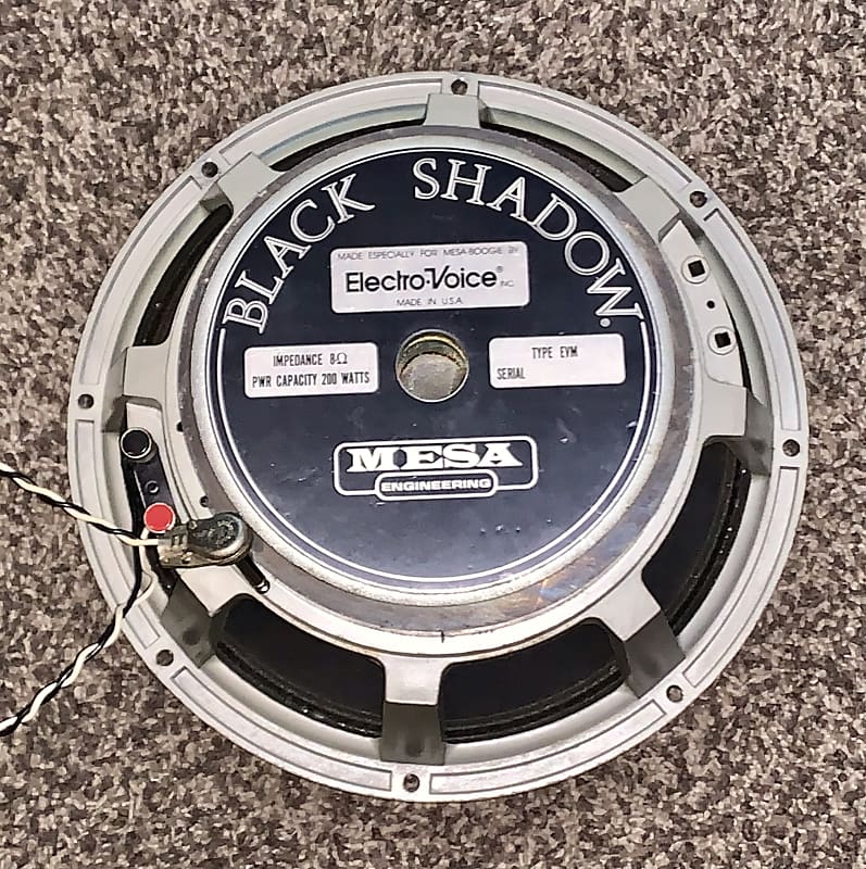 Mesa boogie Electro voice Evm 12L 12 " Speaker black shadow | Reverb