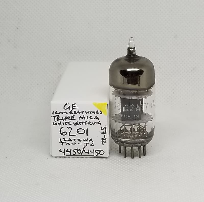 GE JAN 6201 Gray Plate Perfectly Balanced Single NOS 12AT7 | Reverb