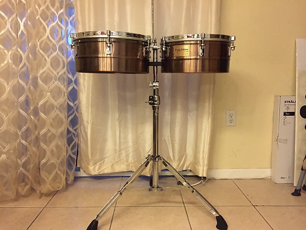 For Sale Tycoon Percussion Timbales, Antique Copper, 14" & | Reverb