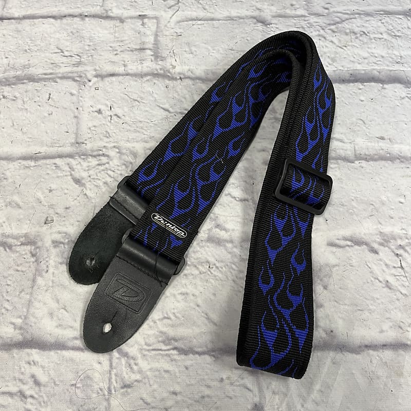 Dunlop Black and Purple Flame Strap | Reverb