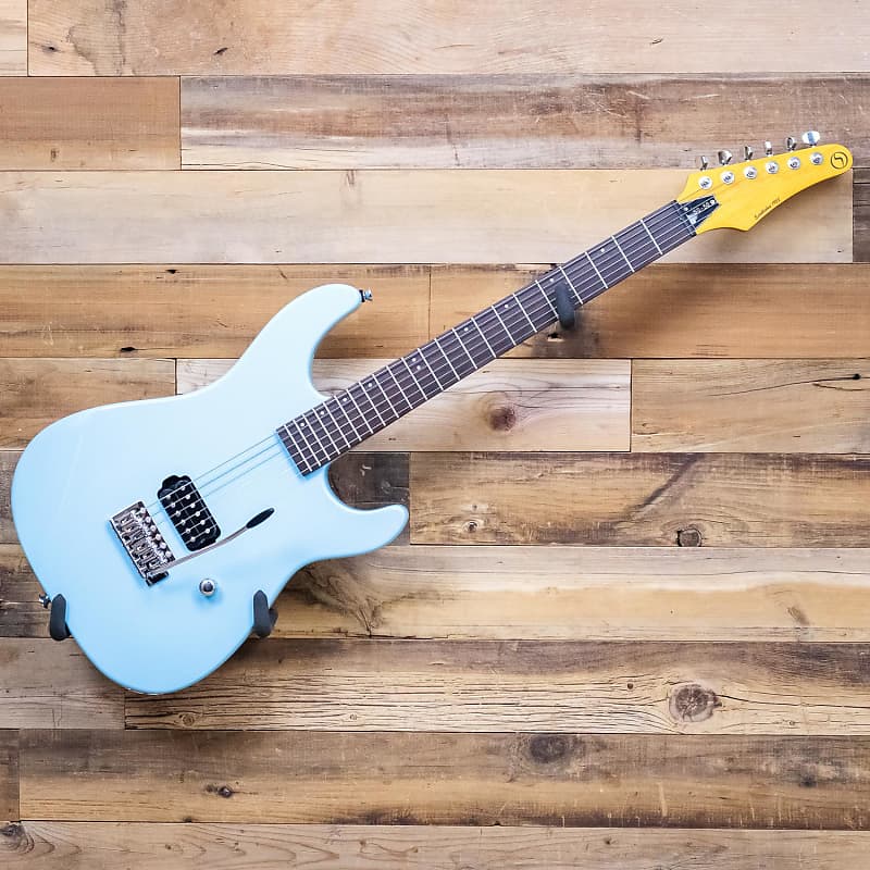 Samick SS50(SS-50) H Solid Body Electric Guitar, Blue | Reverb