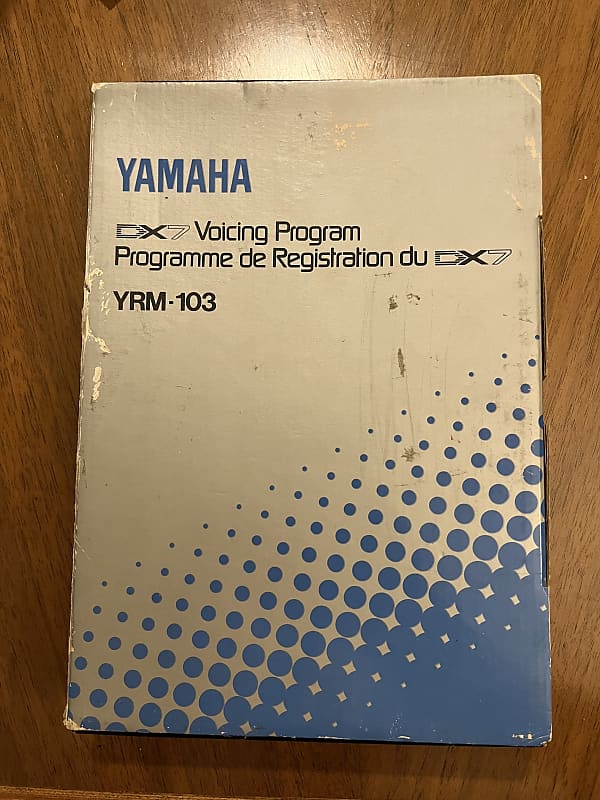 Yamaha YRM-103 DX7 Voicing Program - new in box! | Reverb