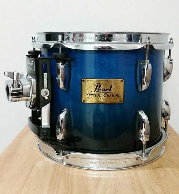 Pearl Session Custom Maple 10" Tom - Marine Blue Fade | Reverb