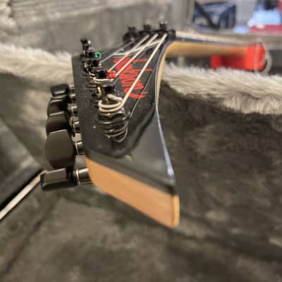 Jackson Firebird 1987 - Charcoal with red stripes | Reverb