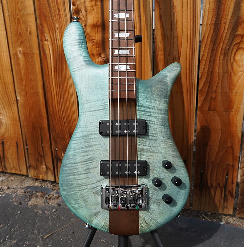 Spector Euro 4 RST - Turquoise Tide Matte 4-String Electric | Reverb