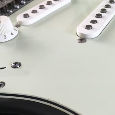 Vintage MIJ Reissue Fender Strat Mint Green Pickguard Aged | Reverb