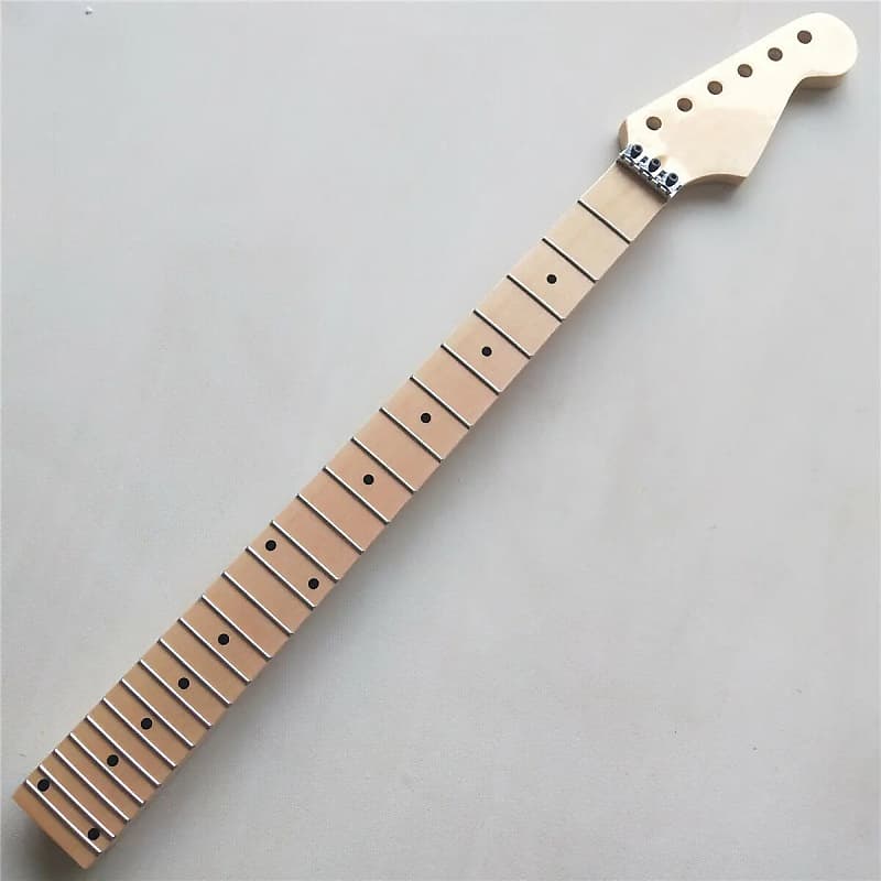 Strat Stratocaster Style Maple Wood Guitar Neck, 24 Frets | Reverb