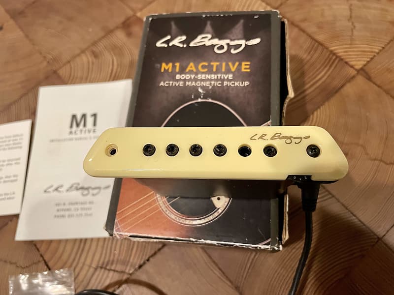 LR Baggs M-1 Active Magnetic Pickup Beige/Black | Reverb