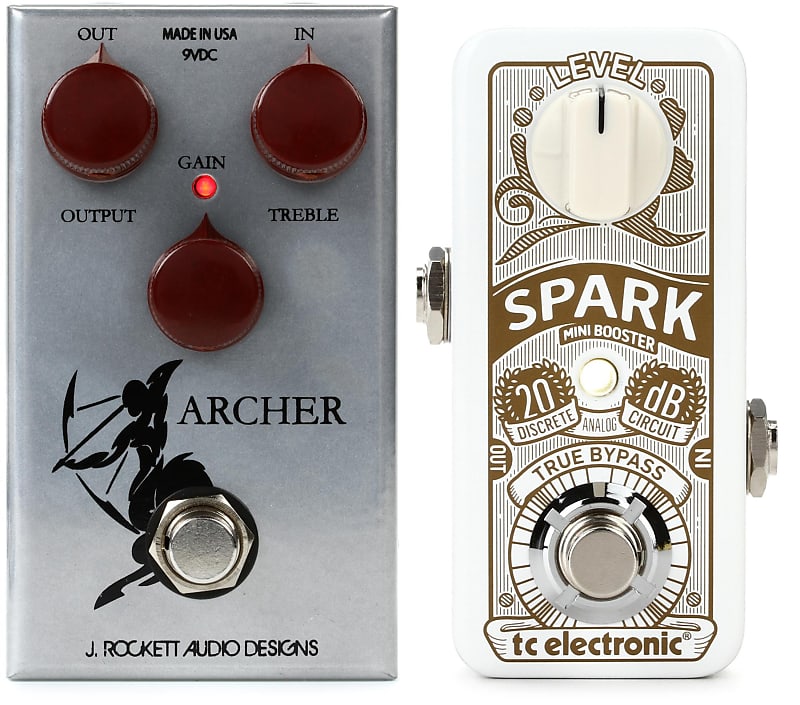 J. Rockett Audio Designs Archer Boost/Overdrive Pedal Bundle | Reverb
