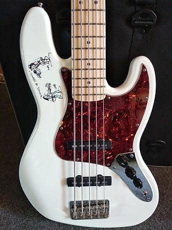 Squier Vintage Modified Jazz Bass Steffi Steffan V Olympic | Reverb