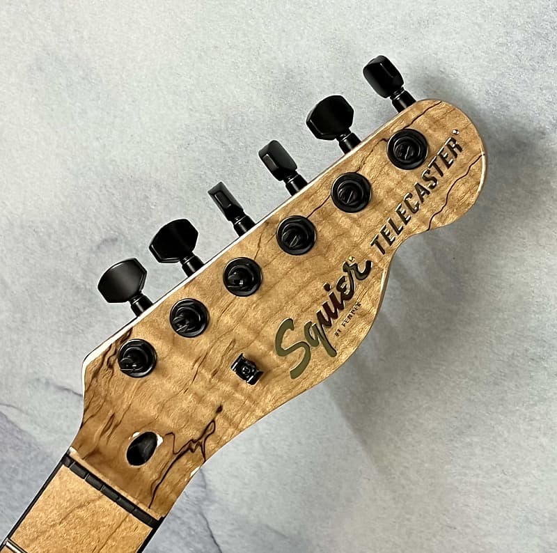 Squier FSR Roasted Maple Loaded Bound Telecaster Neck with | Reverb
