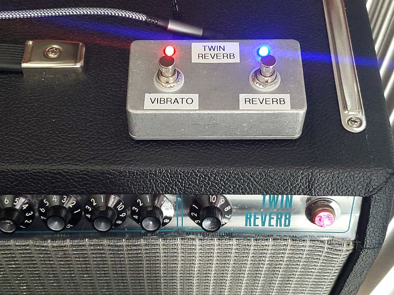 Custom Twin Reverb 2-Button Red/Blue Footswitch for Fender | Reverb