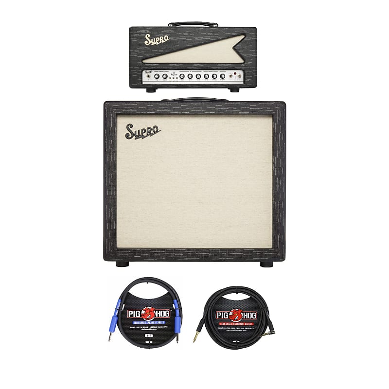 Supro 1932RH Royale 50W Tube Amp Head Amplifier Bundle with | Reverb
