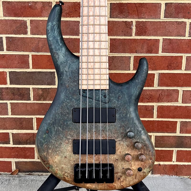 MTD USA 535-24, Ocean Blue Fade, Premium Myrtle Burl Top, | Reverb