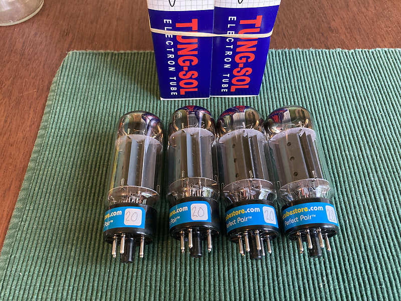 Tung-Sol 7581A Matched Quad 6L6 type Tubes | Reverb