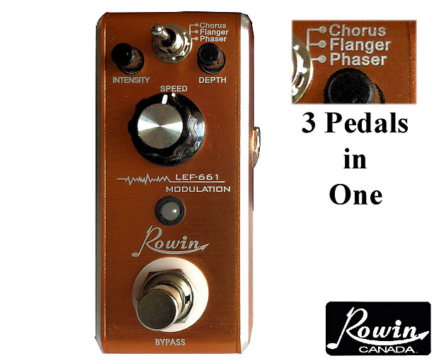 ROWIN LEF-661 MODULATION 3 pedals in ONE !! Micro Effect | Reverb
