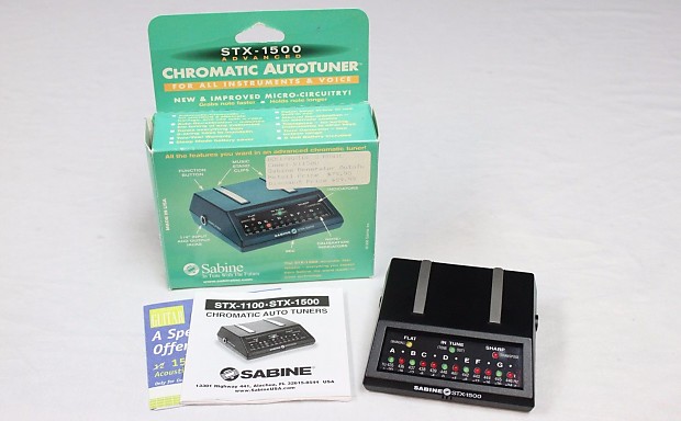 Sabine STX-1500 Advanced Chromatic Auto Tuner Made in USA | Reverb