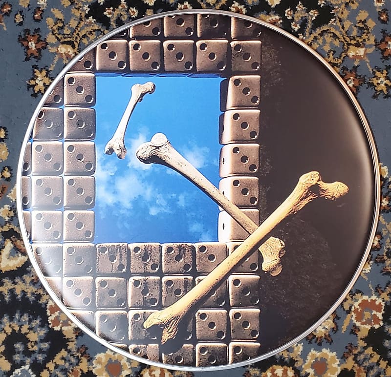 Remo Neil Peart Roll The Bones 22” Bass Drum Head Collectible | Reverb