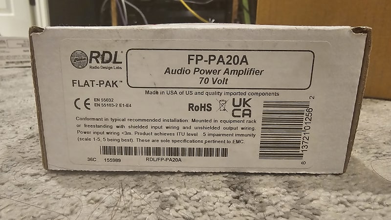 NEW RDL FP-PA20A Audio Power Amplifier | Reverb UK