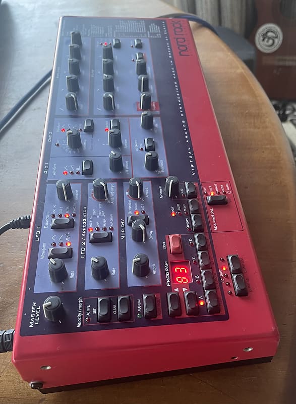 Nord Lead 1 Rack with 12 voices (expanded) 1995 - Red | Reverb