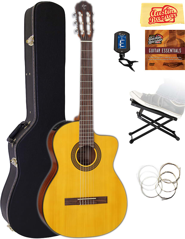 Takamine GC3CE Classical Cutaway Acoustic-Electric Guitar - | Reverb
