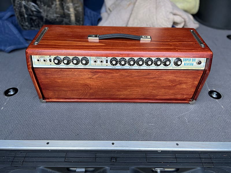 1971 Fender Super Six tube guitar amplifier in custom | Reverb España