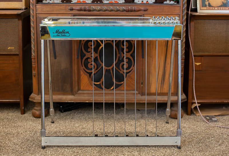 Mullen S-12 Turquoise 12 string steel guitar. | Reverb