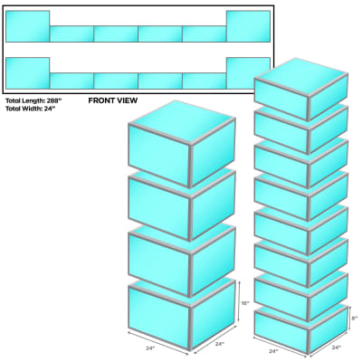 ProX XZF-AVPRO 2X12U 2x4U BLK Mobile Recording Studio | Reverb