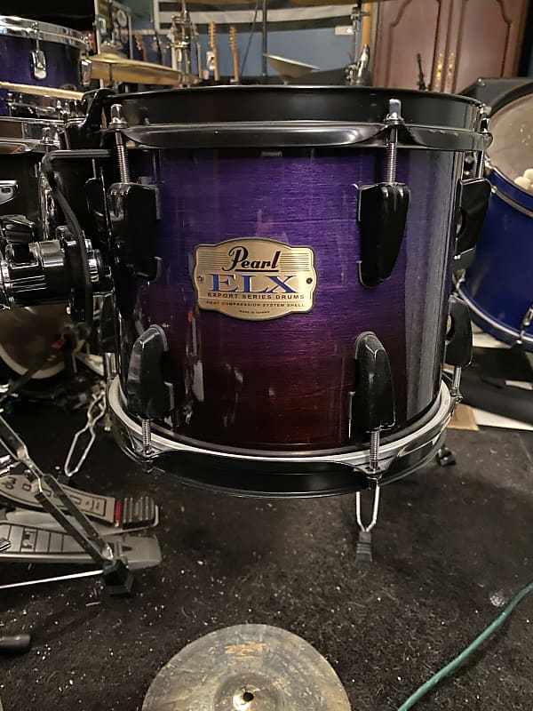Pearl ELX Export 10 inch rack tom purple fade | Reverb
