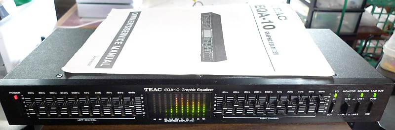 Teac EQA-10 Stereo Graphic Equalizer Tested Working | Reverb