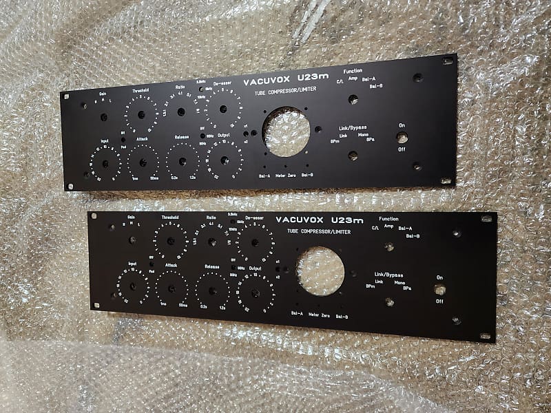 VACUVOX U23m COMPRESSOR FACTORY FACEPLATE SET - BRAND NEW | Reverb