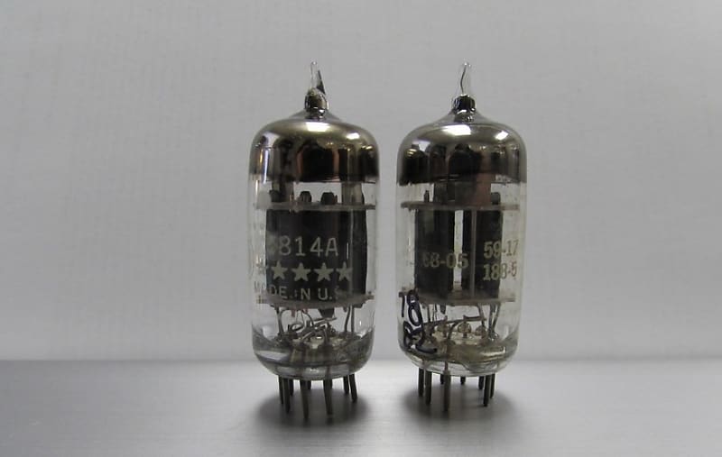Matched Pair GE 5814A 5 star 12AU7 1958 3 mica | Reverb