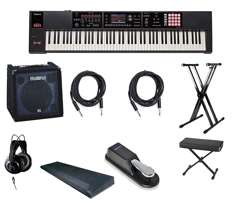 Roland FA-08 88-key Music Workstation w/Roland KC-350 Bundle | Reverb