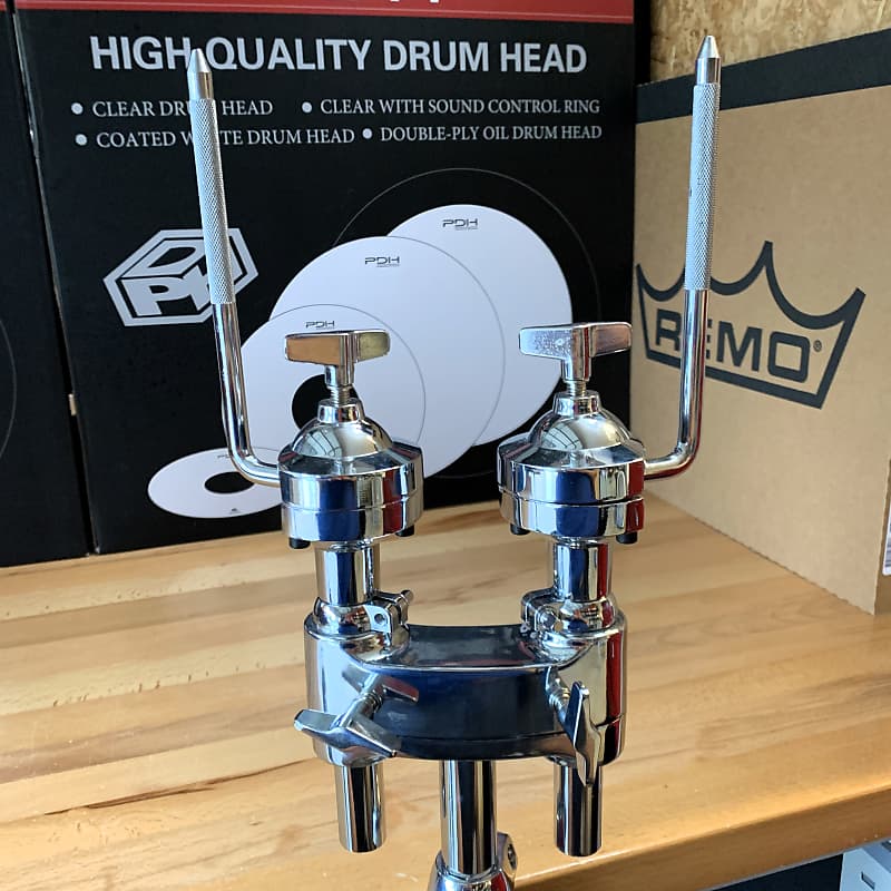 Yamaha Style Double Tom Mount w/ 10mm L-Rods | Reverb