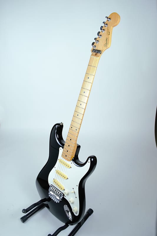 Squier Japan Black 1980s | Reverb