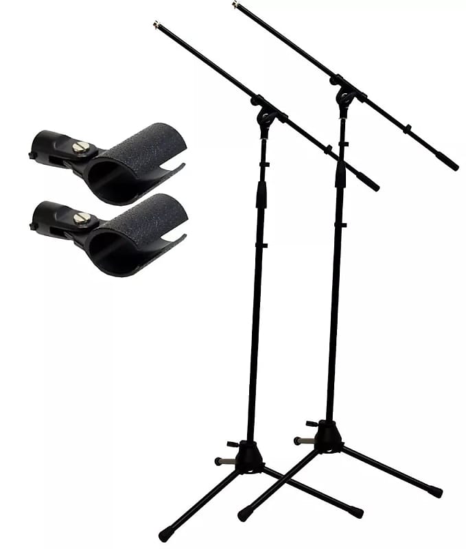 (2) Pro Audio Stage Instrument Adjustable Boom Microphone | Reverb